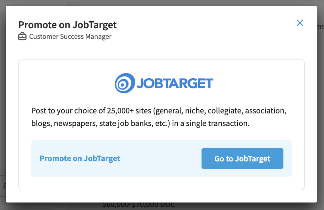 JobTarget Promoting