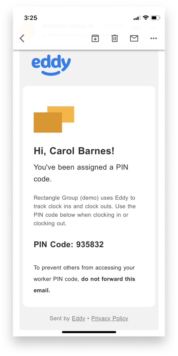 How can my team clock into Eddy using a tablet or a kiosk app?