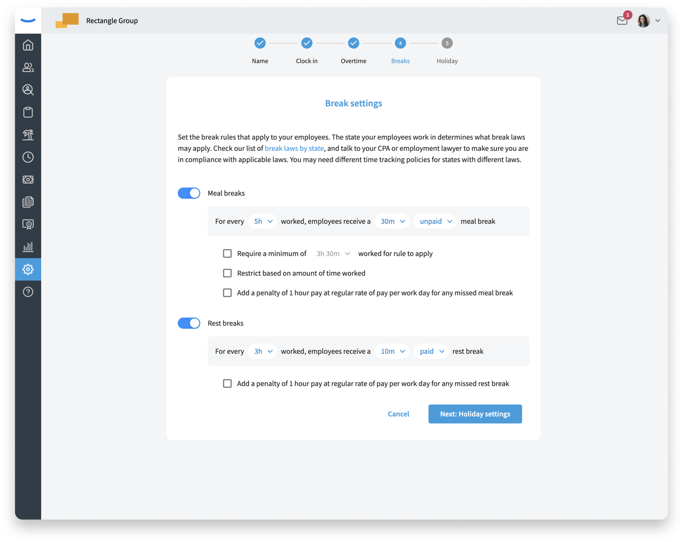 Getting Started with Meal and Rest Breaks Tracking