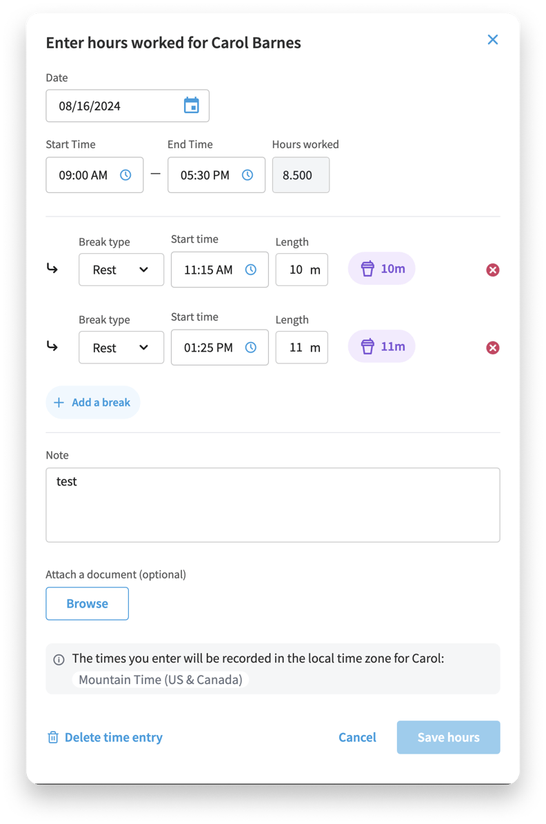 Getting Started with Meal and Rest Breaks Tracking