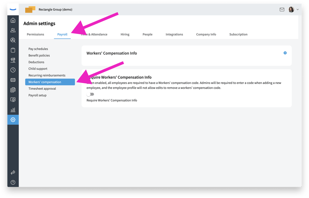 How to set up Workers' Compensation Codes in Eddy