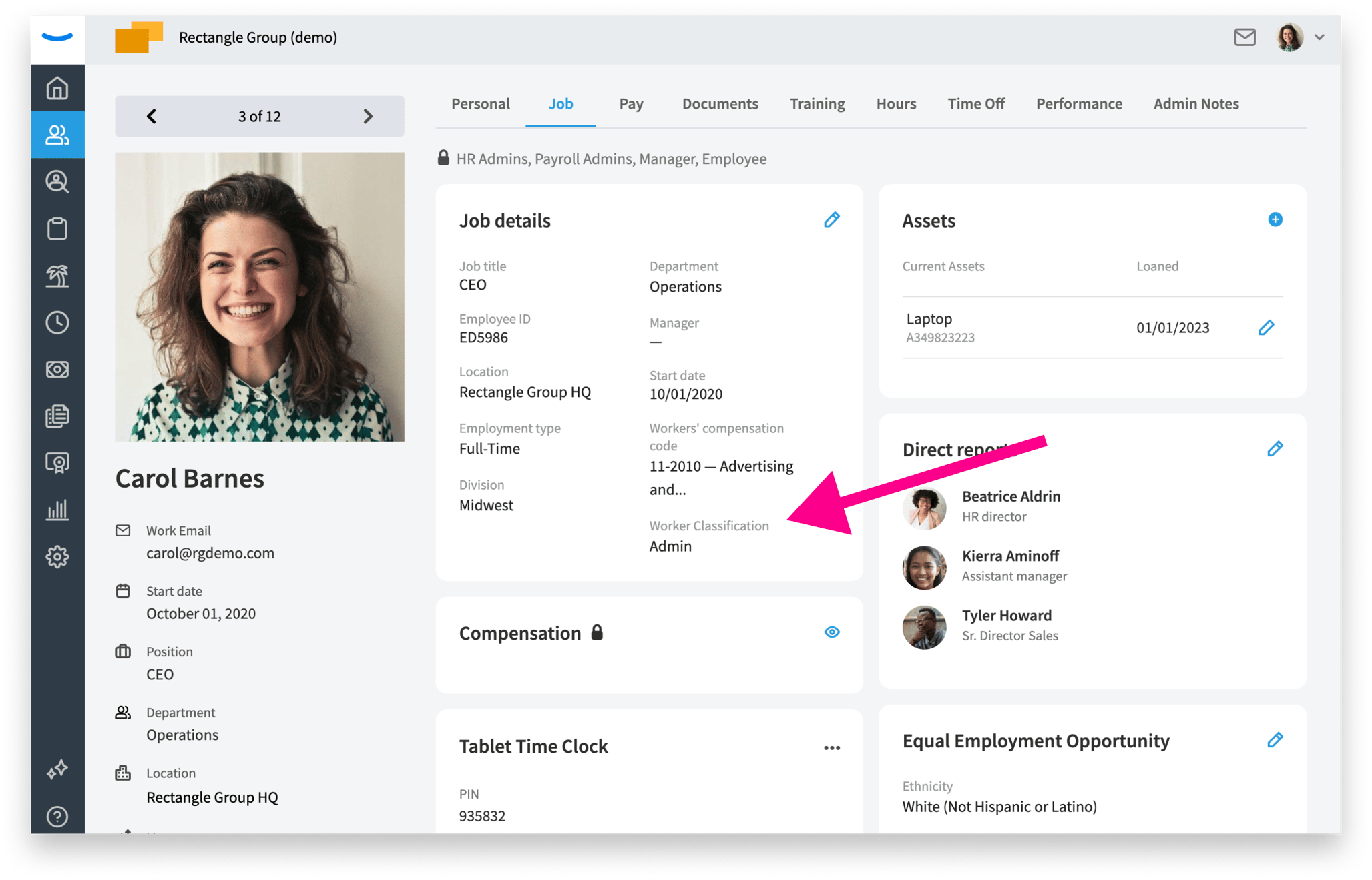 How to set up worker classifications