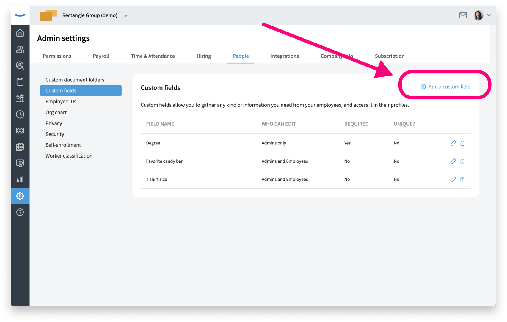 Creating Custom Fields