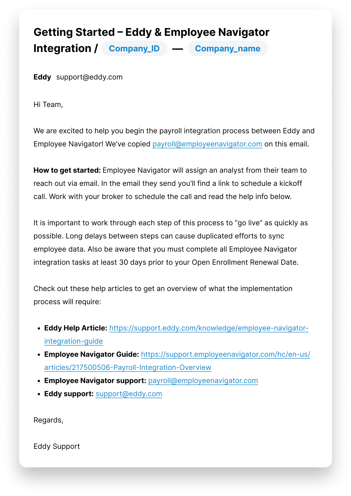 Employee Navigator Integration Guide